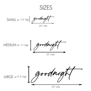Goodnight Sign: Laser Cut Bedroom Wall Decor - Etsy