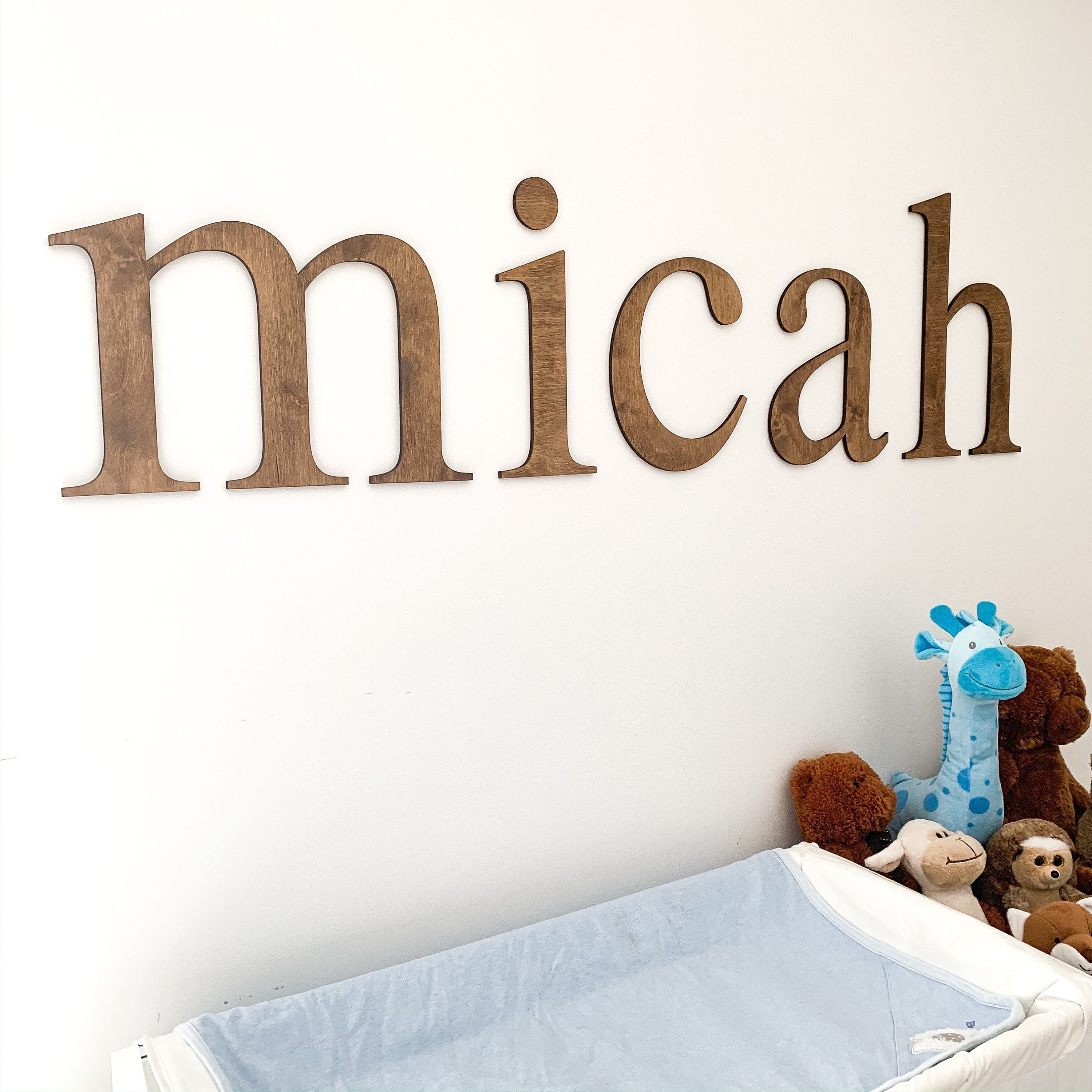 Baby Name Sign Personalized Nursery Name Sign Above the - Etsy