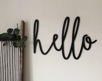 Hello Gorgeous Script Wood Sign Wood Sign Art Wooden Sign - Etsy