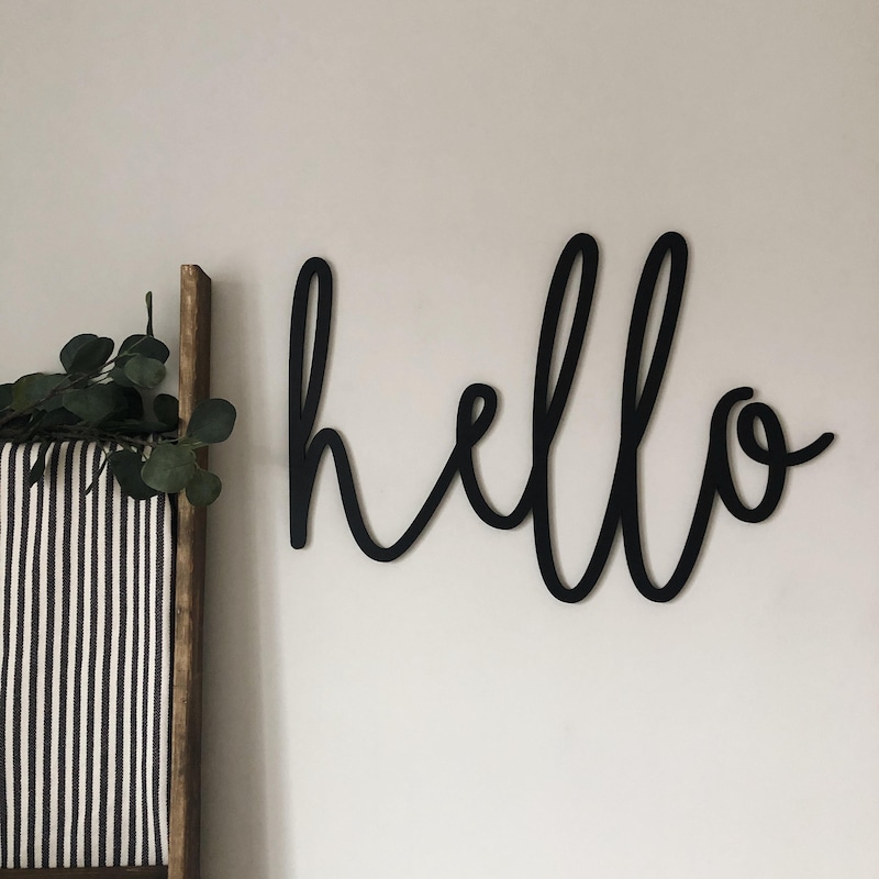 Hello Sign - Etsy