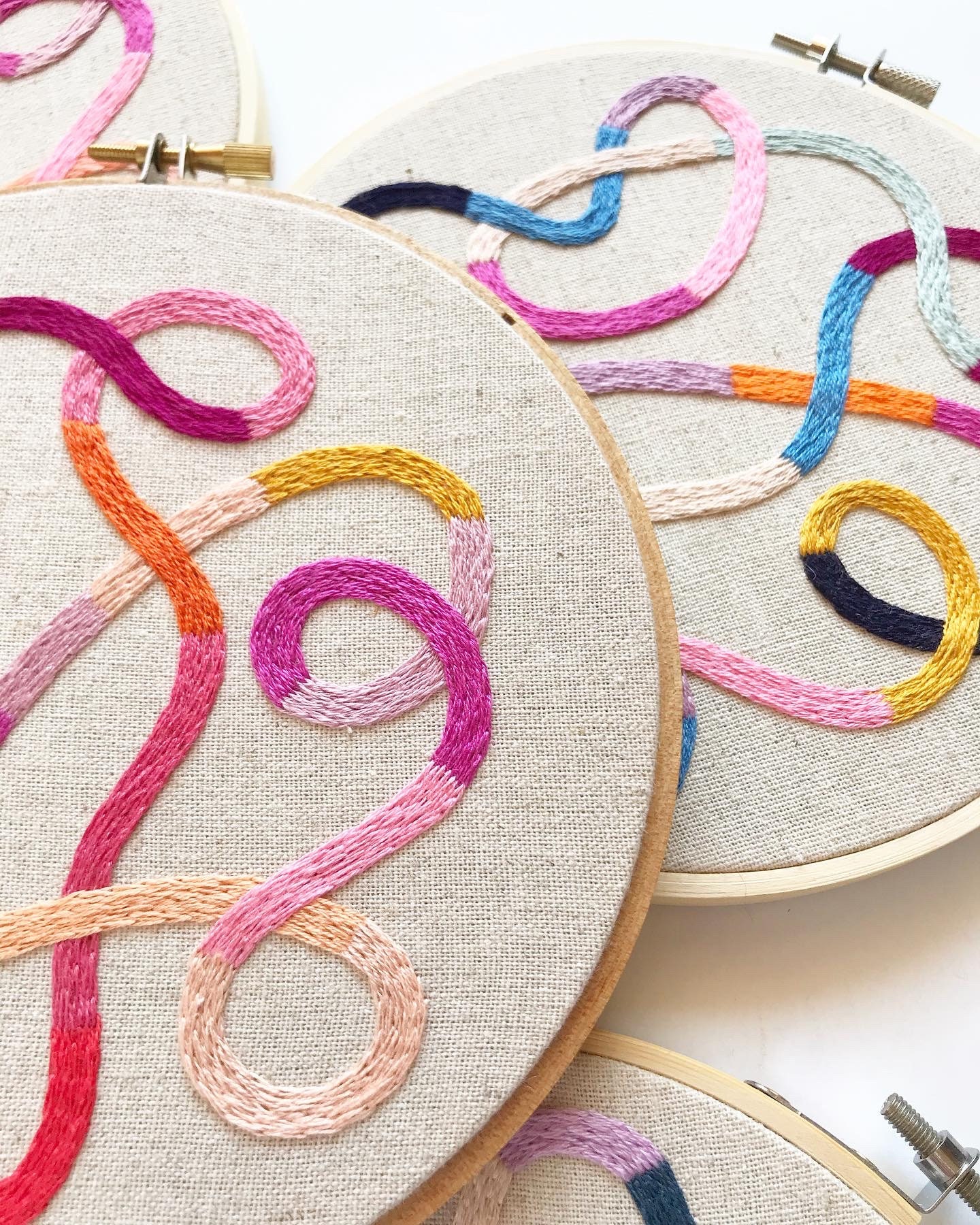 Hand Embroidery Pattern and Video Tutorial - "tangled Threads ...