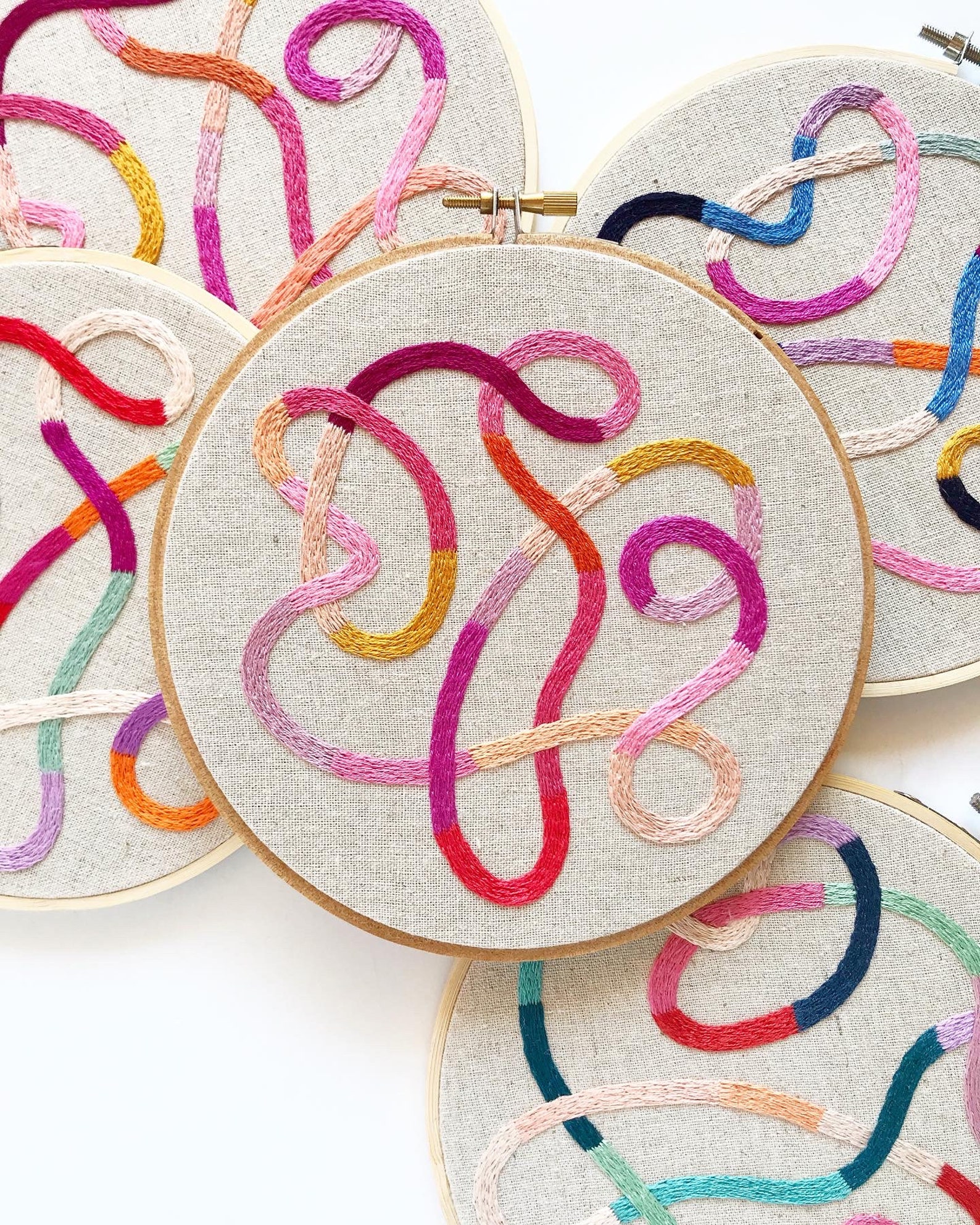 Hand Embroidery Pattern and Video Tutorial - "tangled Threads ...