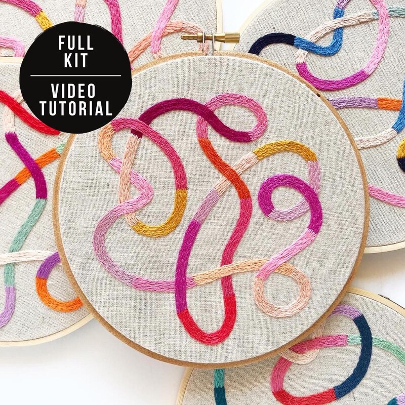 Abstract Embroidery - Etsy