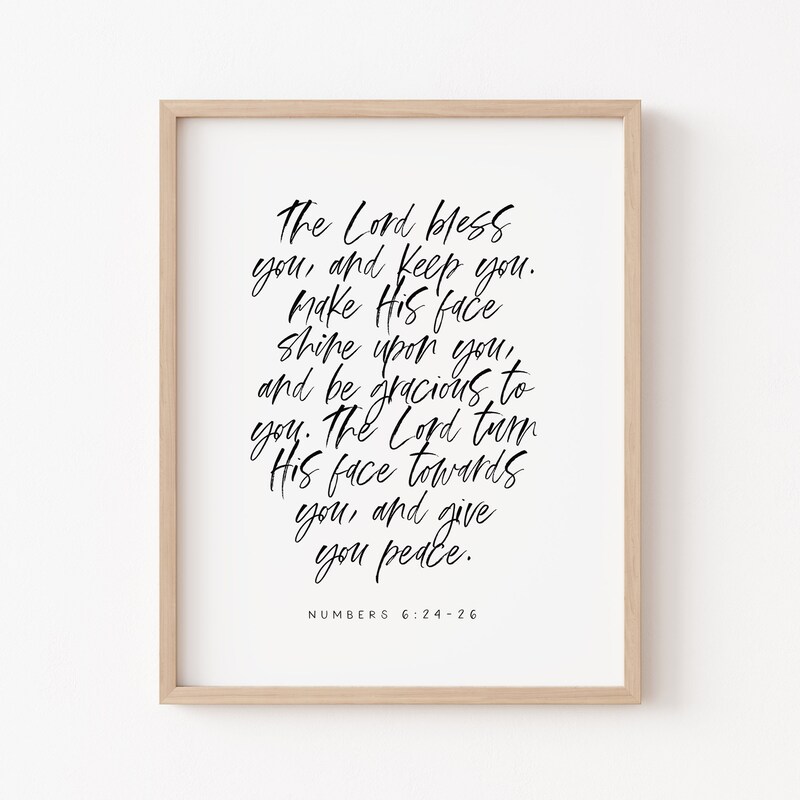 The Lord Bless You - Etsy