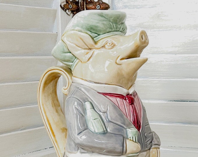 Vintage Ceramic Pig Pitcher by Sigma, the Tastesetter Pitcher - Etsy