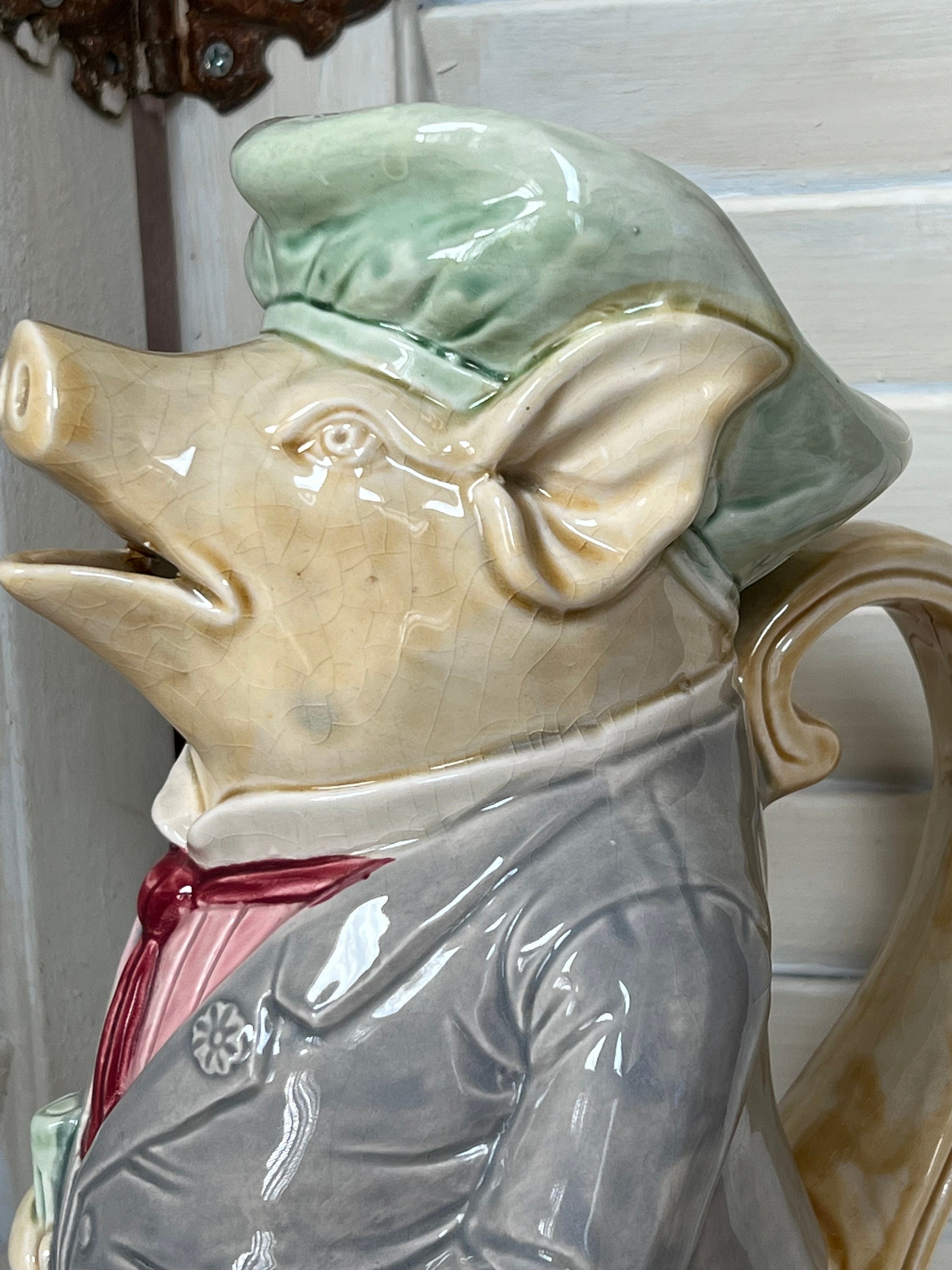 Vintage Sigma Taste Setter Pitcher, Ceramic Pig Pitcher, Cottagecore ...