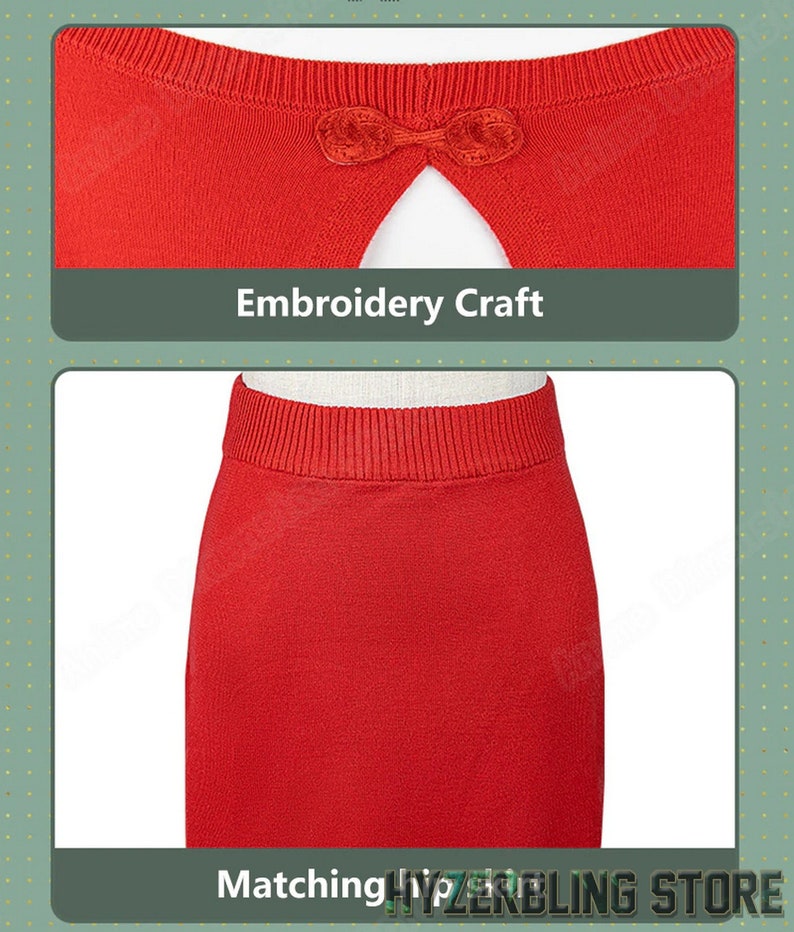 Yor Forger Cosplay Anime SPYFAMILY Costume Red Sweater - Etsy Polska