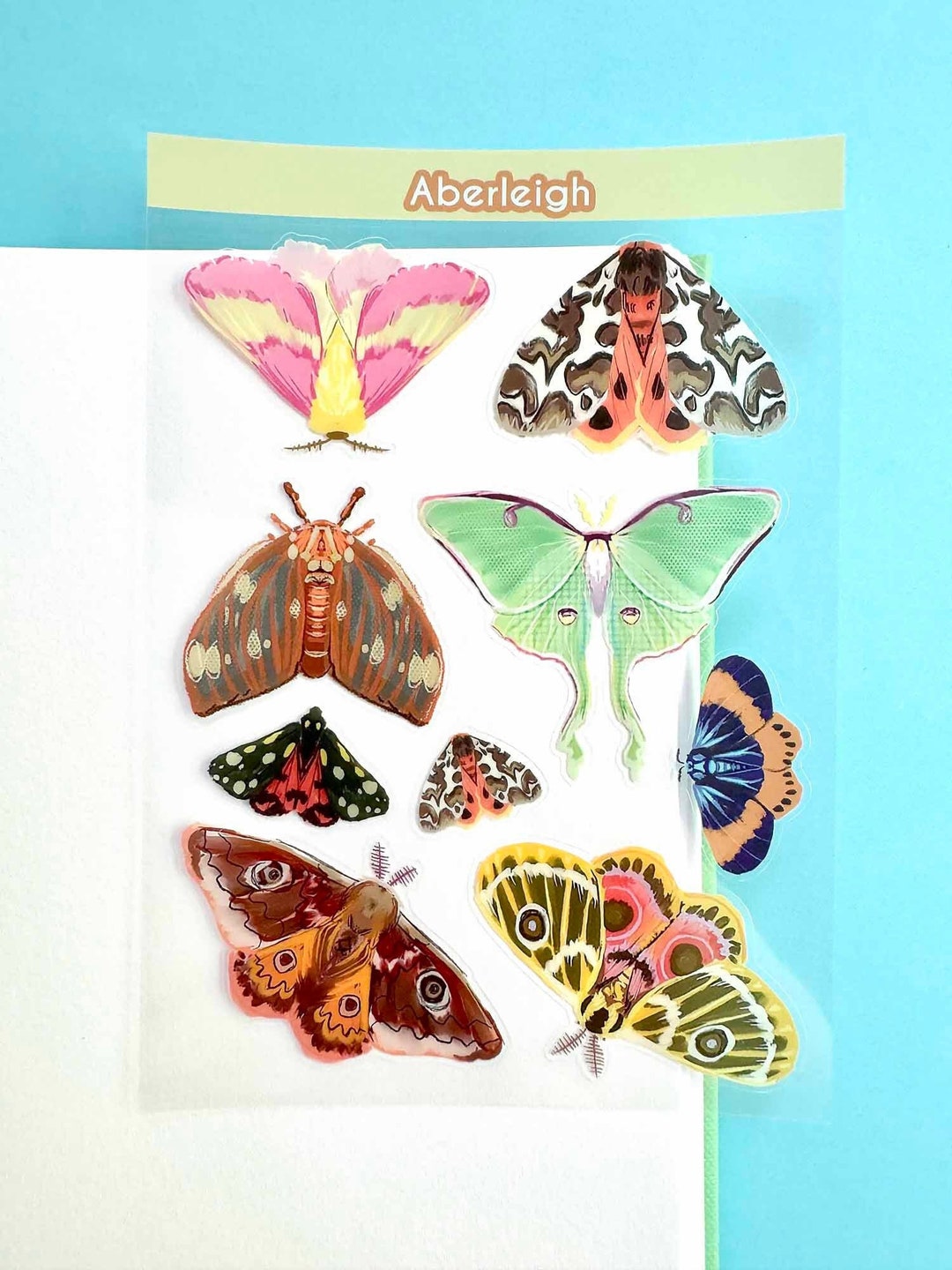 Moth Transparent Clear Sticker Sheet - Etsy