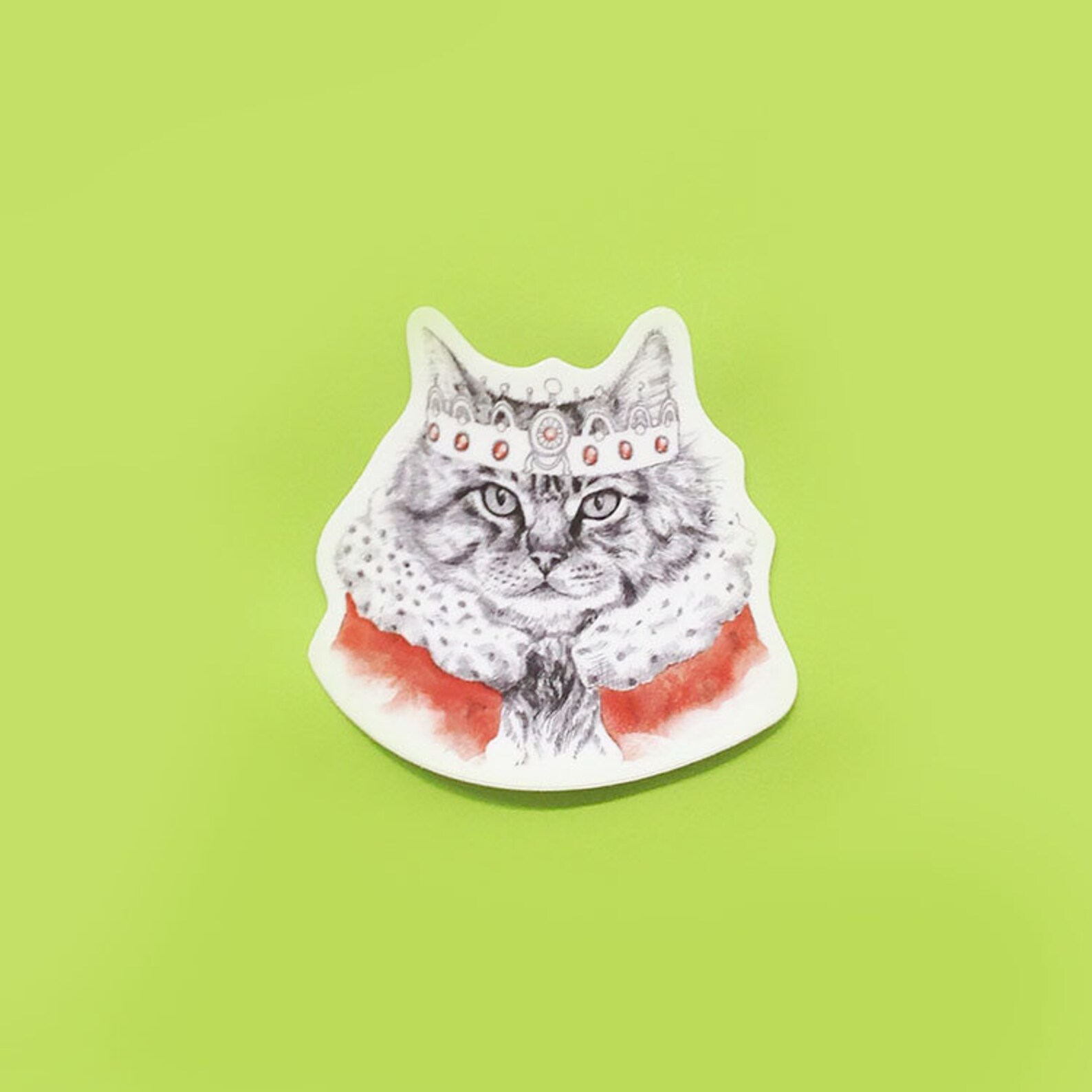 Cat Sticker, Vinyl Animal Sticker, Waterproof Weatherproof Bumper ...