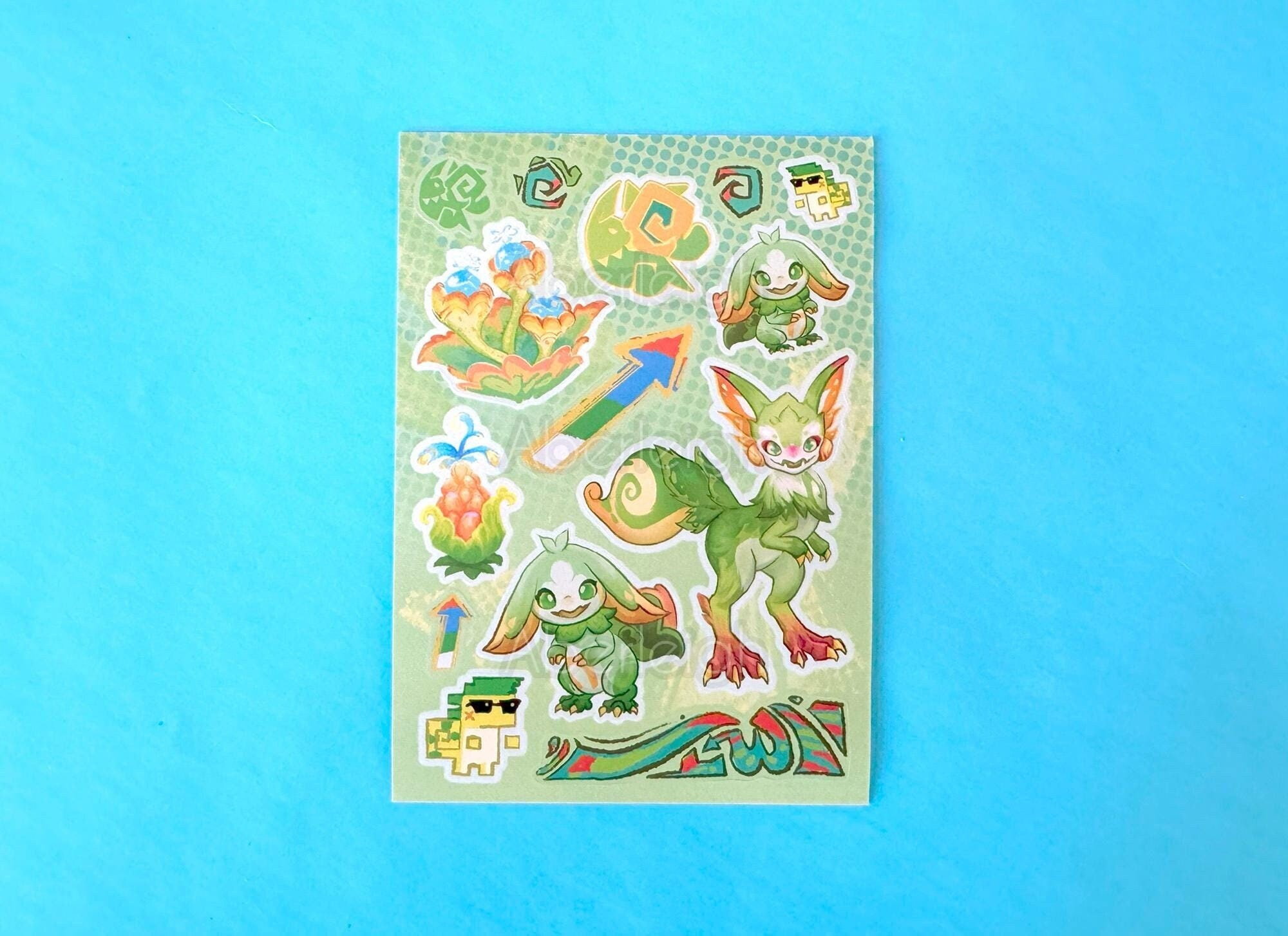 Genshin Saurian Natlan Tribes Sticker Sheet, Genshin Impact - Etsy