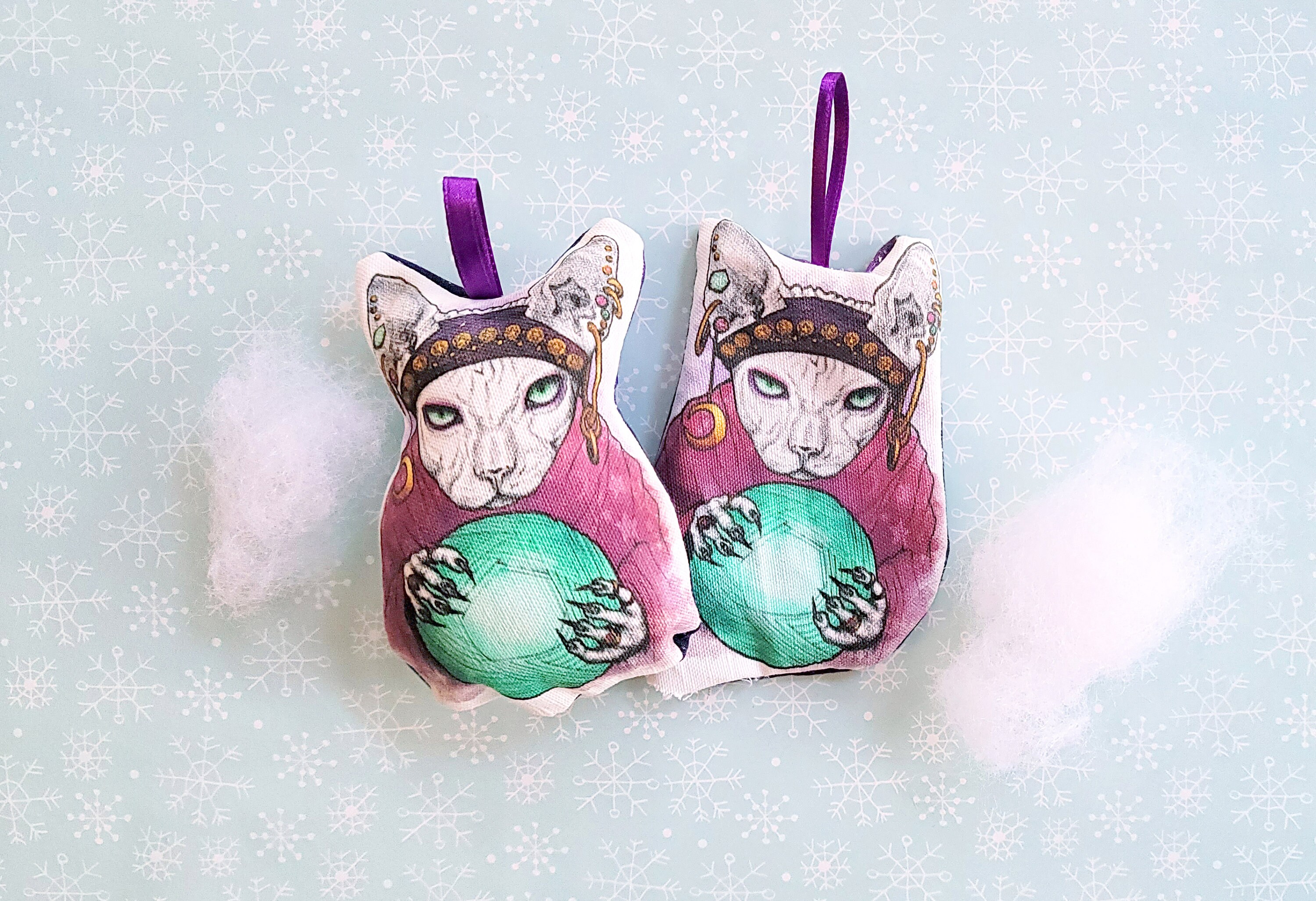 Bingus Sphinx Cat Ornament, Cat Lover's Gift, Animal Christmas Ornament ...