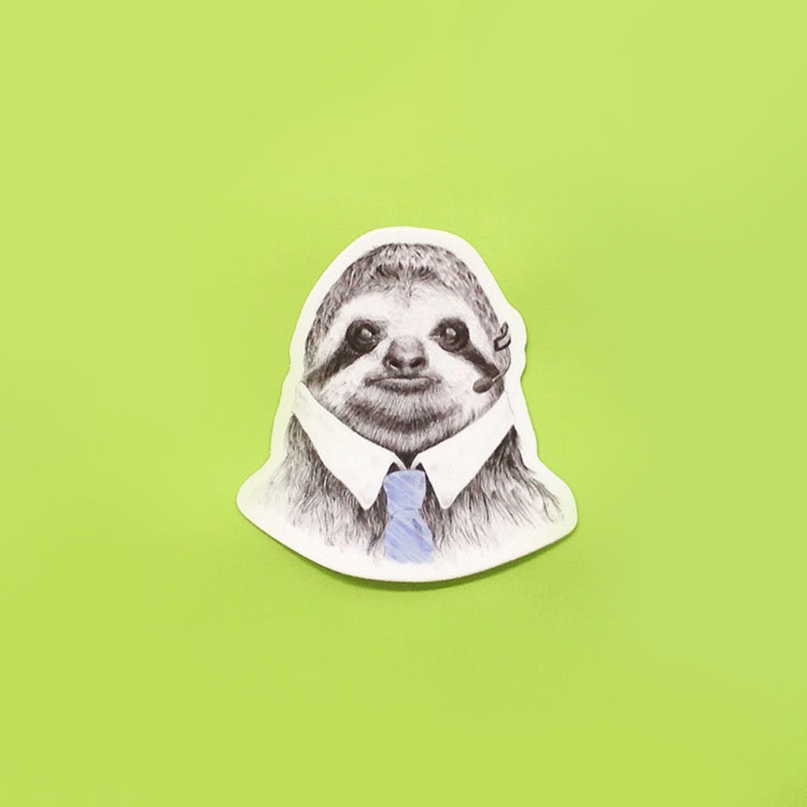 Sloth Sticker Vinyl Animal Sticker Waterproof Weatherproof - Etsy