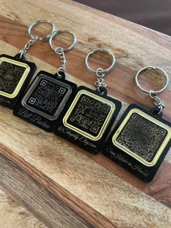 QR Code Keychains/acrylic/made in Hawaii - Etsy