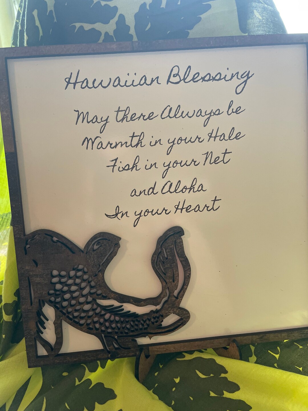 Hawaiian Blessing With a Koi Frame Made in Hawaii /house Warming Gift ...