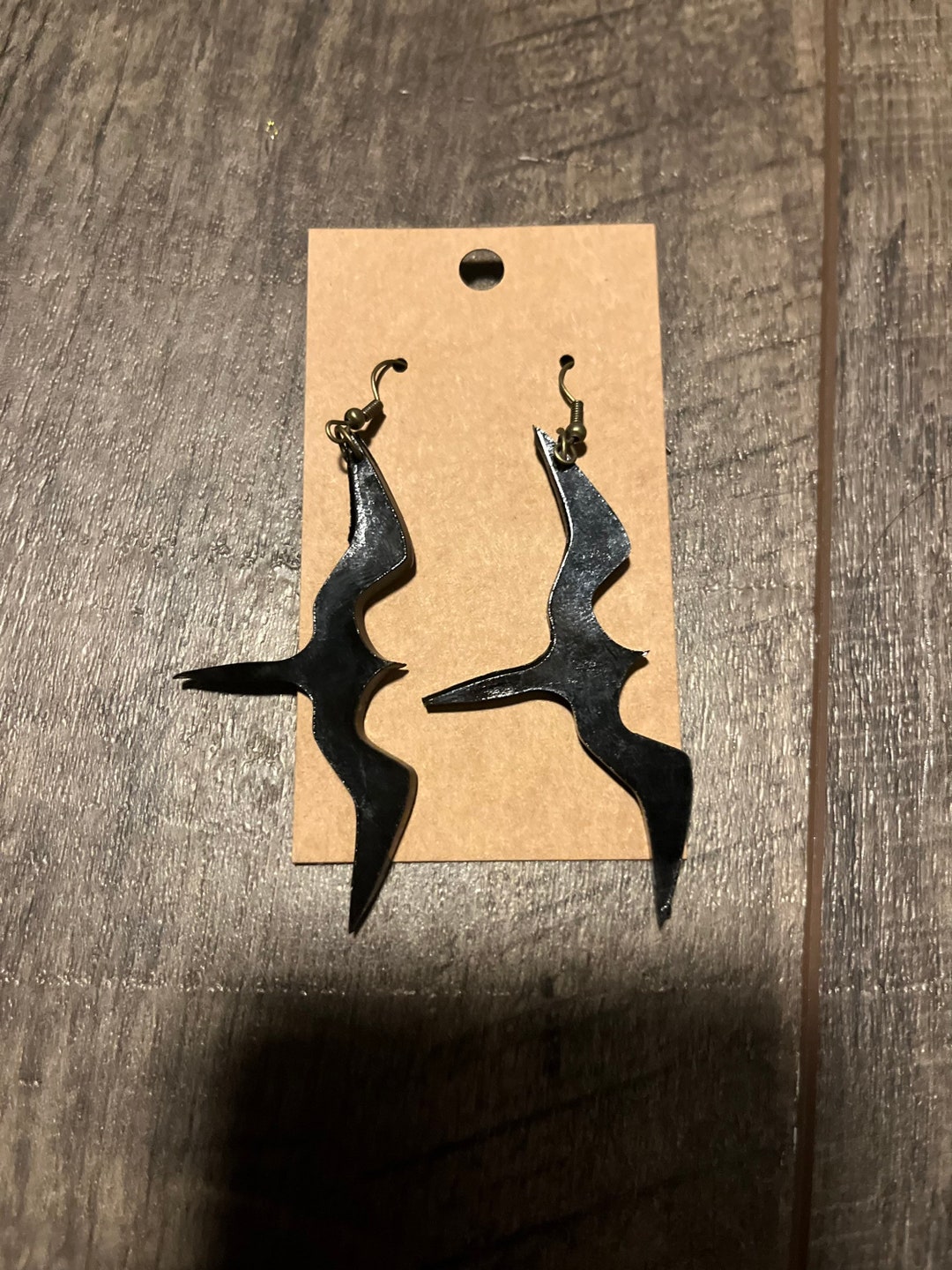 Black Acrylic Iwa Bird Earrings Made in Hawaii 2.5" - Etsy