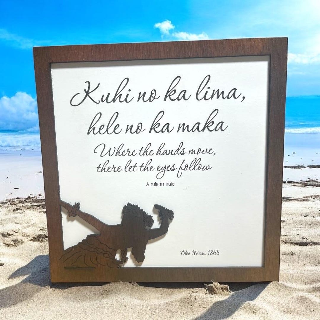 Olelo Noeau/ Hawaiian Proverb/ Hula/made in Hawaii - Etsy