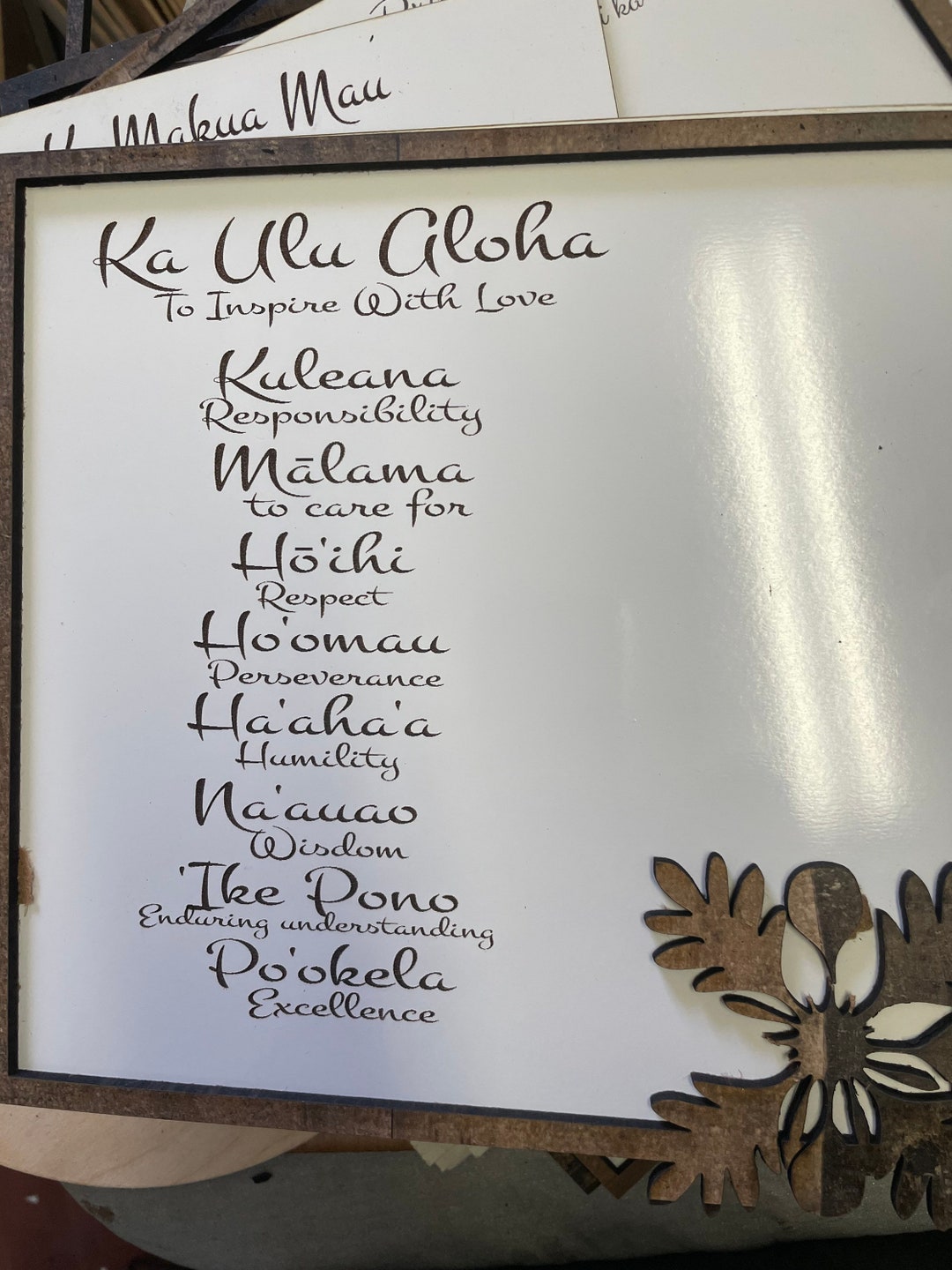 Hawaii/made in Hawaii to Inspire With Love/ Ka Ulu Aloha Hawaiian Words ...