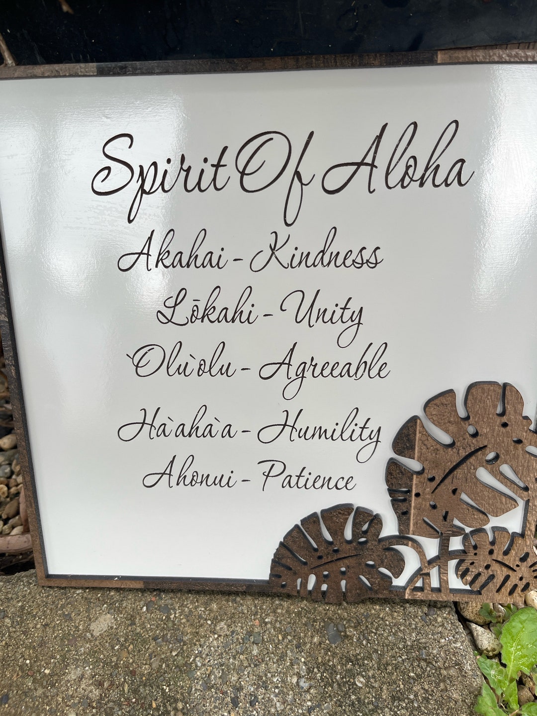 Hawaii/spirit of Aloha/ Aloha Values/ Housewarming Gift, Birthday Gift ...