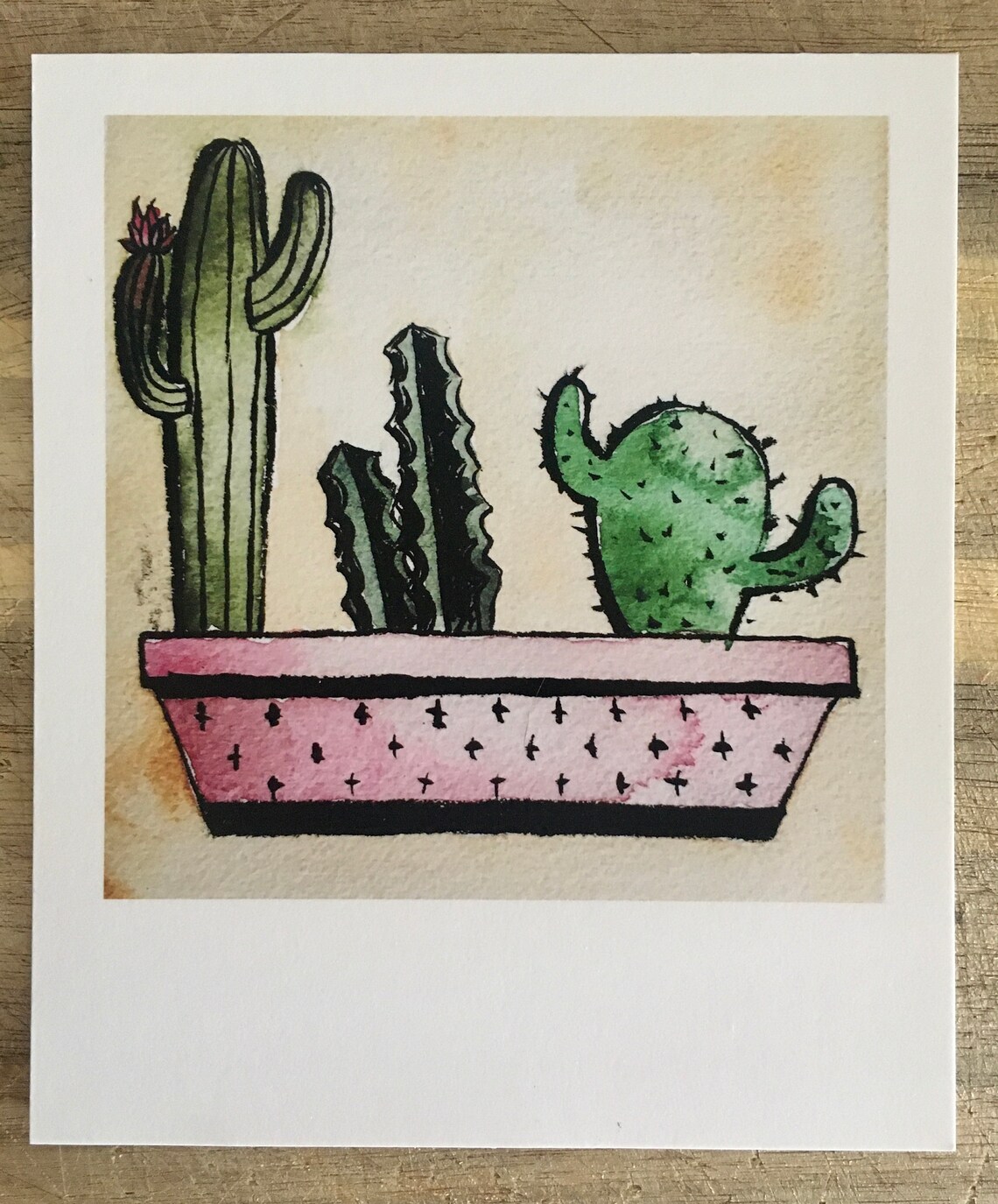 Mini Prints. Cute Cacti Paintings. Cacti in Pots. Cactus - Etsy