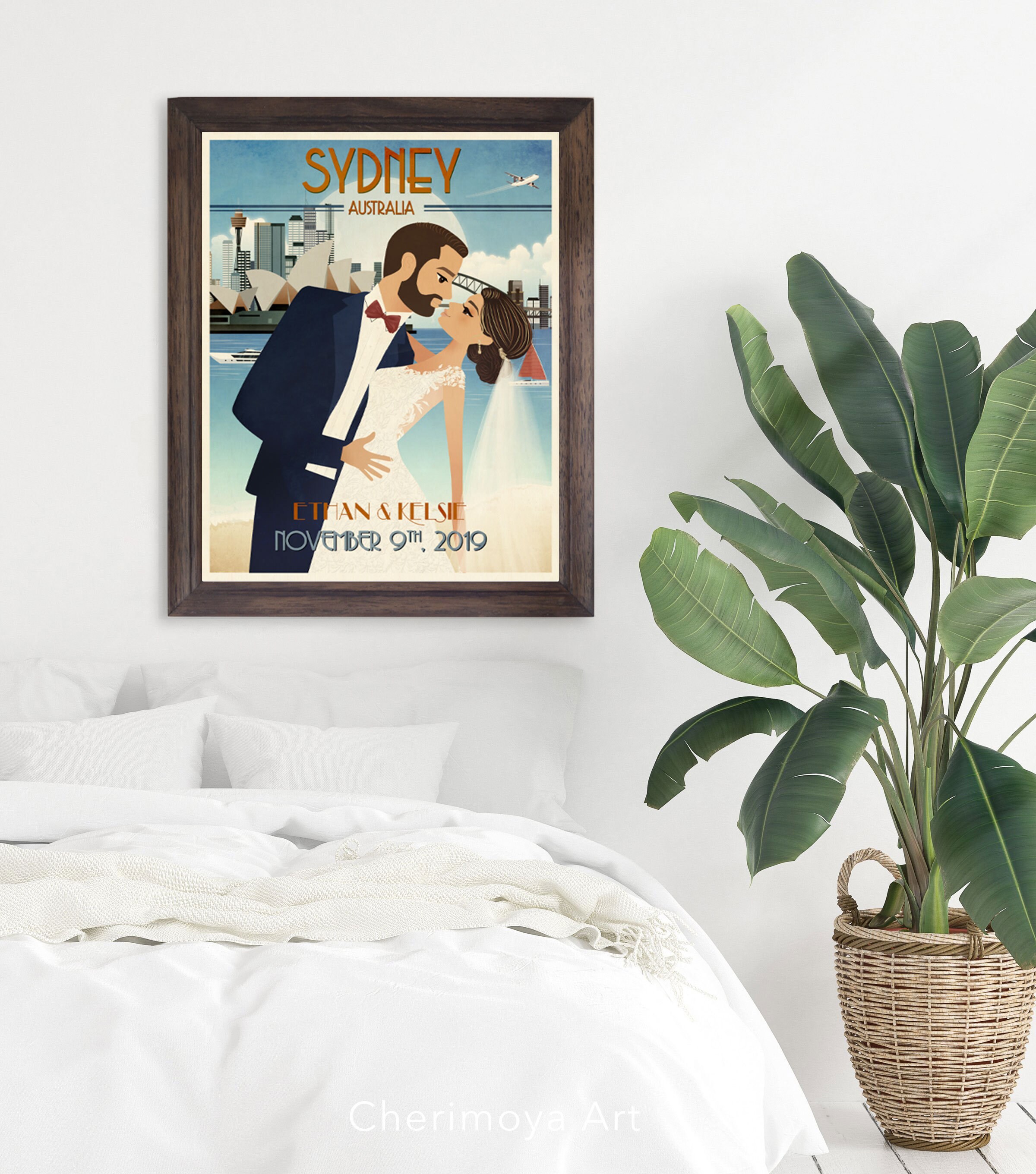 Sydney Wedding Poster Retro Wedding Print Vintage Wedding - Etsy