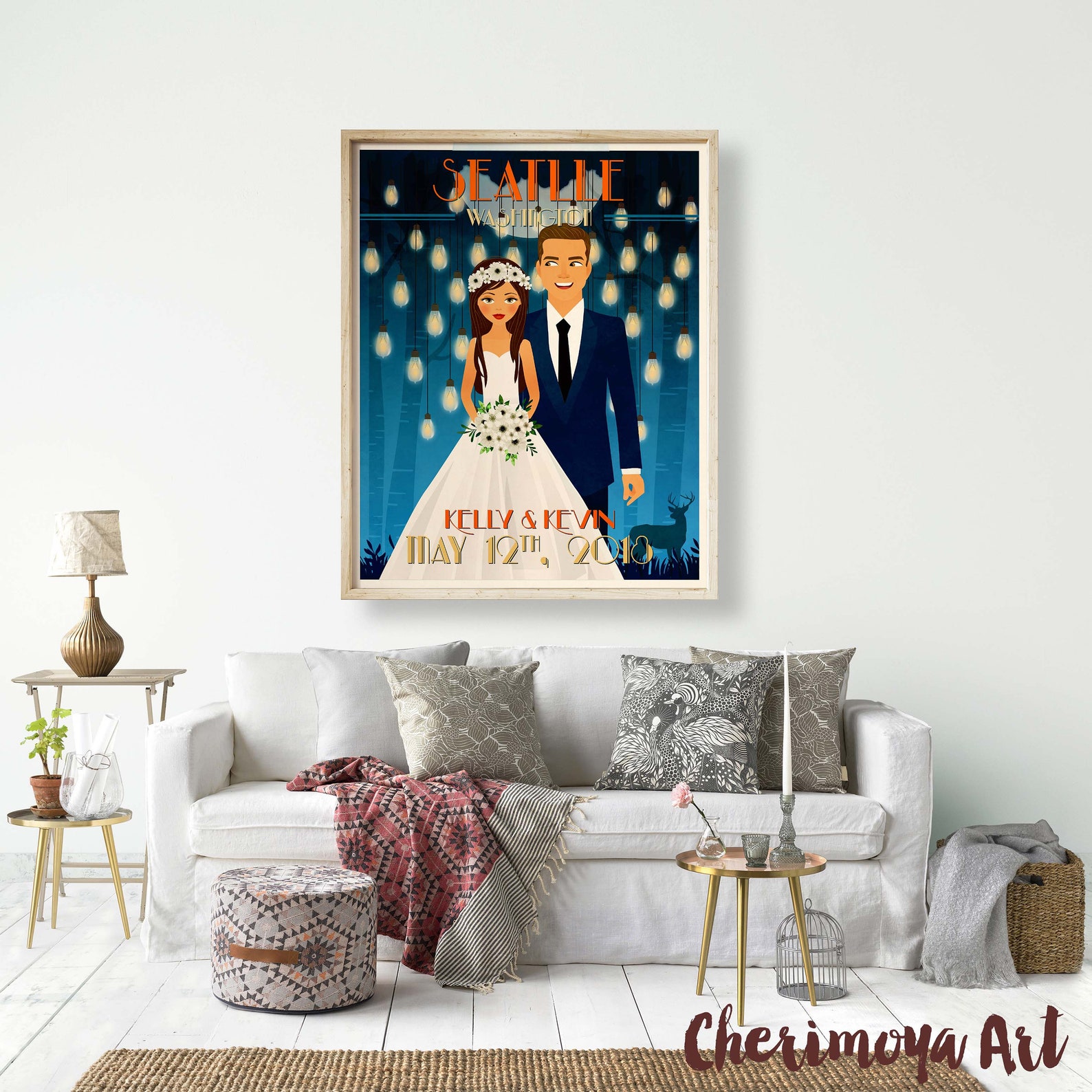 Personalized Vintage Wedding Poster Retro Wedding Poster Retro - Etsy