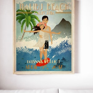 Personalized Wedding Gift Custom Wedding Poster Custom Couple Retro ...