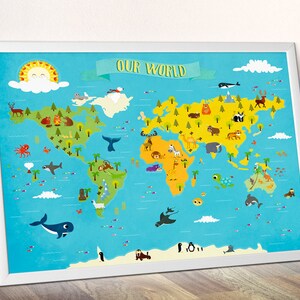 Baby World Map – Birth Map Map – GCZNU
