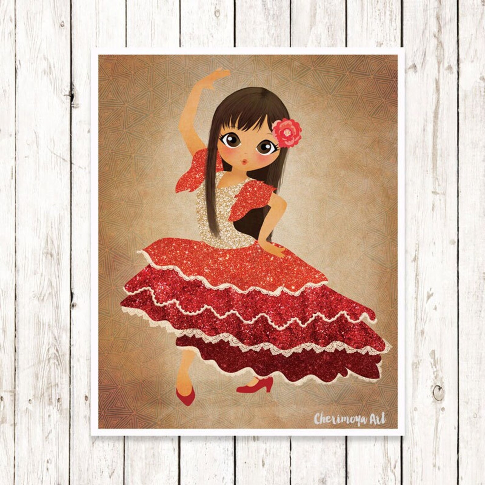 Flamenco Dancer Art Print Spanish Dancer Print Flamenco Art - Etsy ...