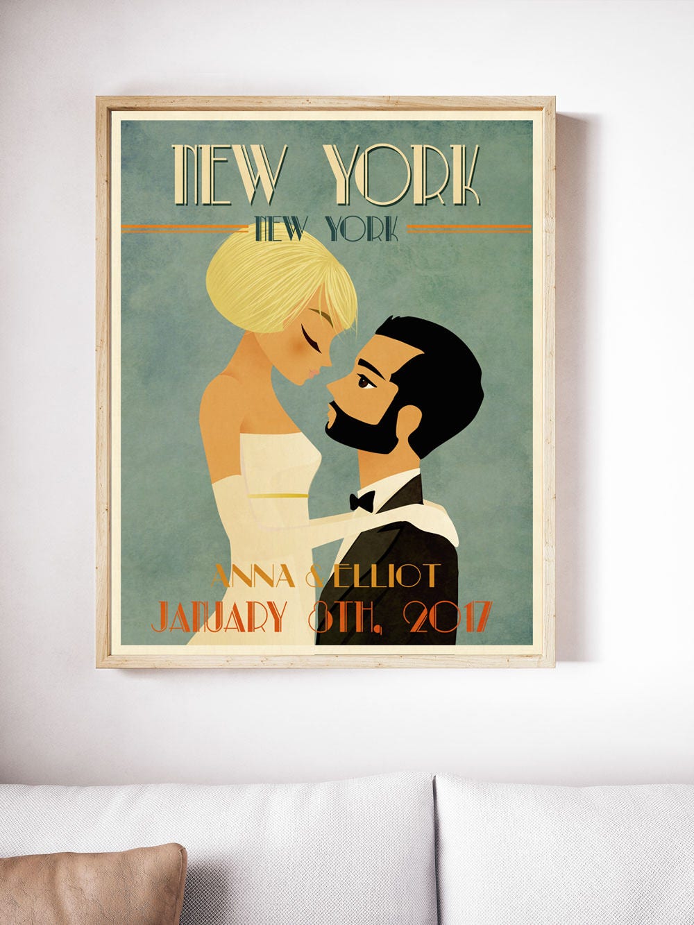 Retro Wedding Print Vintage Wedding Poster Retro Wedding - Etsy