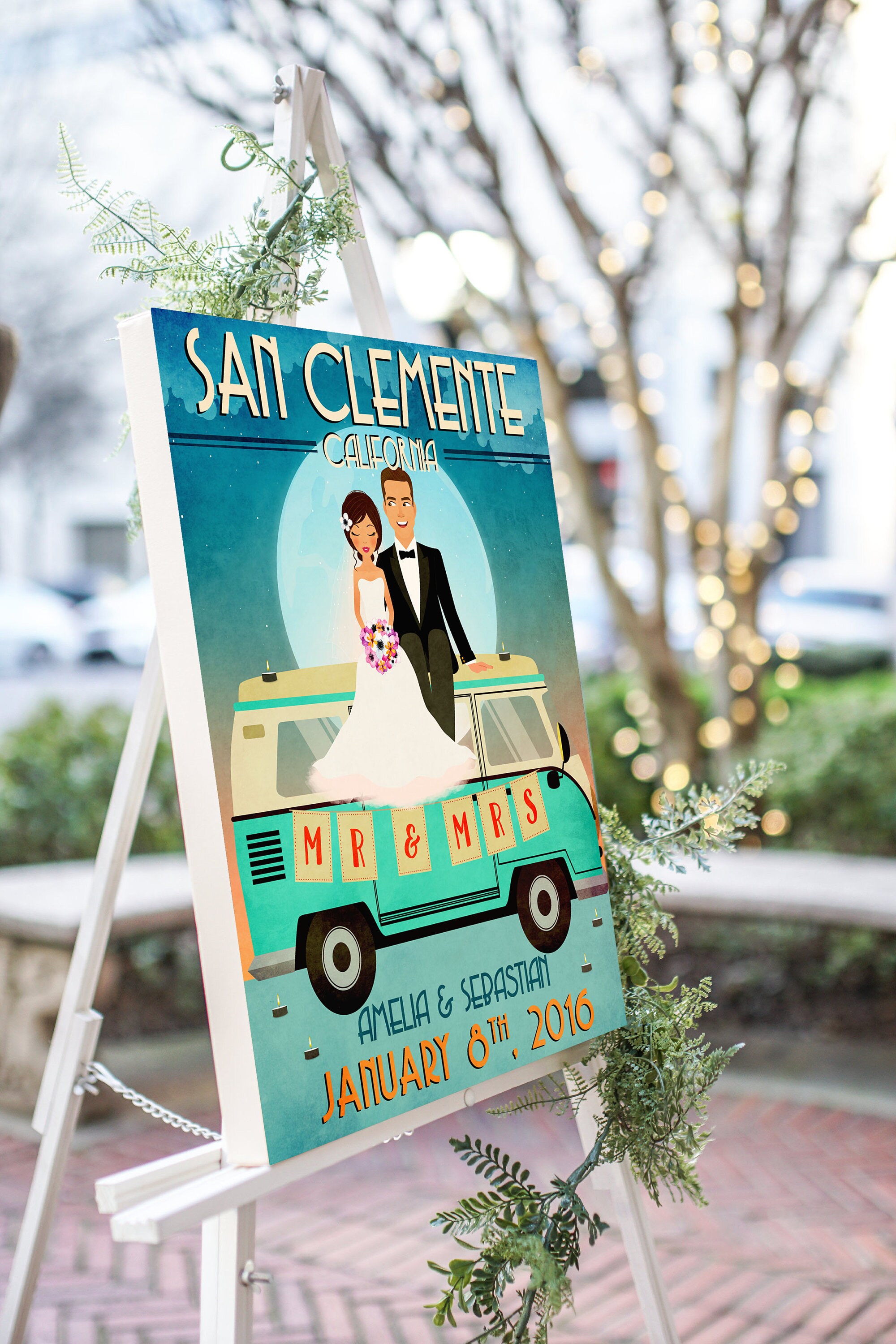 Combi Wedding Art Vintage Wedding Poster Wedding Poster Combi - Etsy