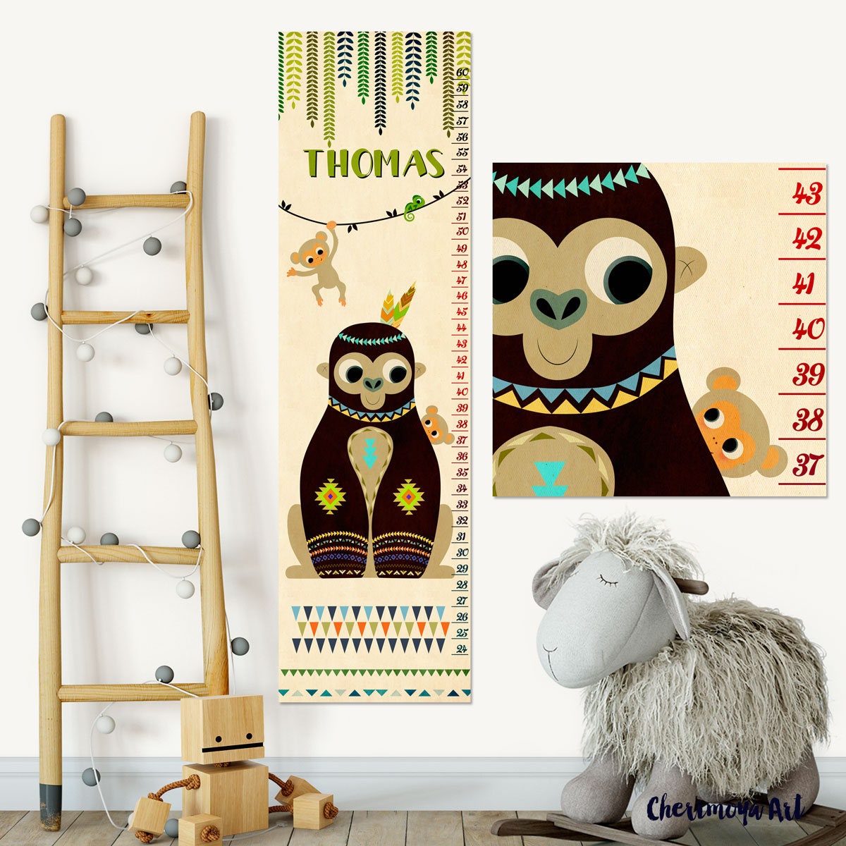 Custom Growth Chart Kids Height Chart Growth Chart Decal | Etsy