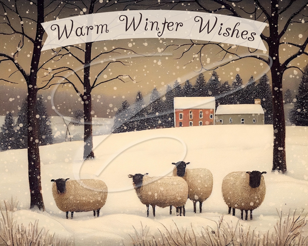 Primitive Vintage Folk Art Christmas Label Jpg Digital Jar, Tiered Tray ...