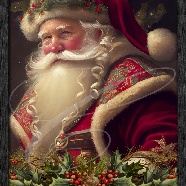 Victorian Santa - Etsy