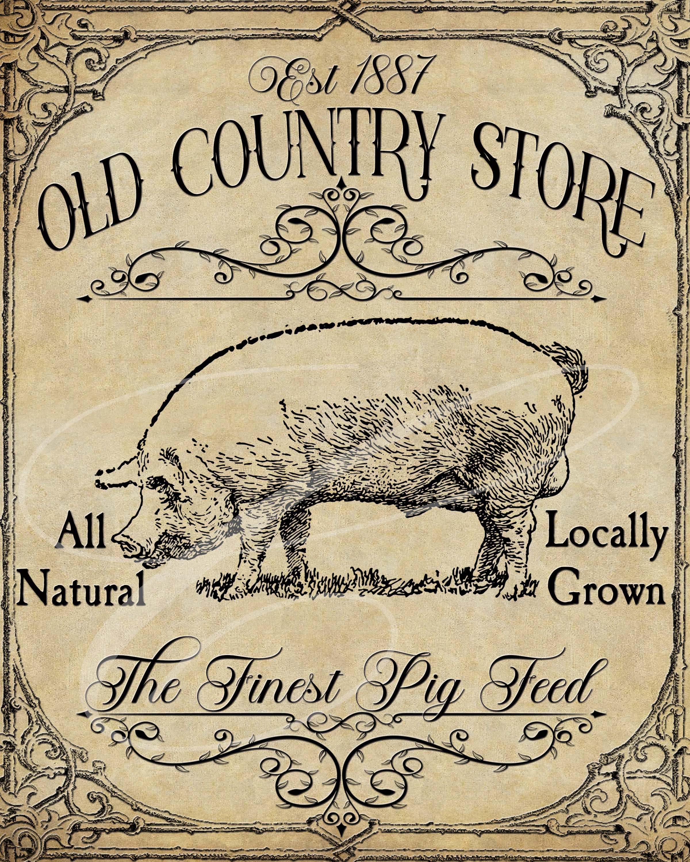 Primitive Vintage Farm Country Label Digital Jpeg Jars, Tiered Trays ...