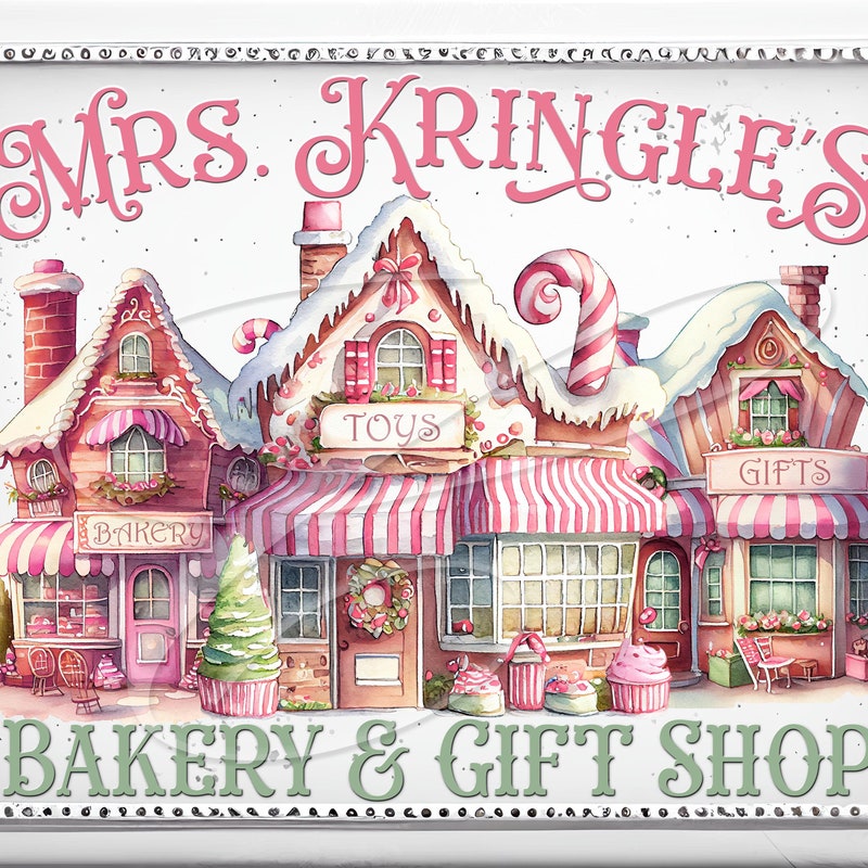 Mrs Claus Bakery Sign - Etsy