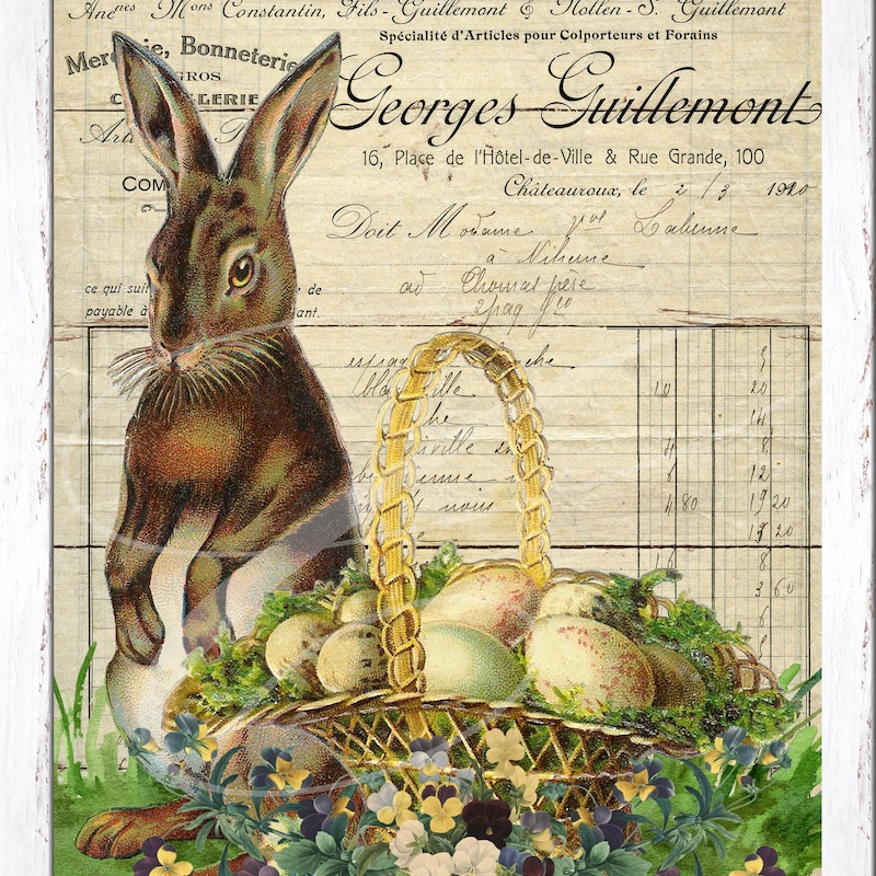 Rabbit Postcard - Etsy