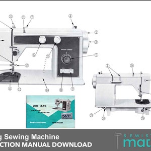 Omega Zig Zag Sewing Machine Instruction Manual PDF Download - Etsy