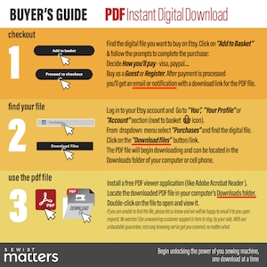 Deluxe Zig-zag Sewing Machine Instruction Manual PDF Download - Etsy