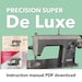 Precision De Luxe Revere Sewing Machine Instruction Manual PDF Download ...