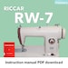 Singer 621B & 5817C Sewing Machine Instruction Manual PDF Download ...
