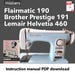 Brother Bicor VX1005 Sewing Machine Instruction Manual PDF Download - Etsy