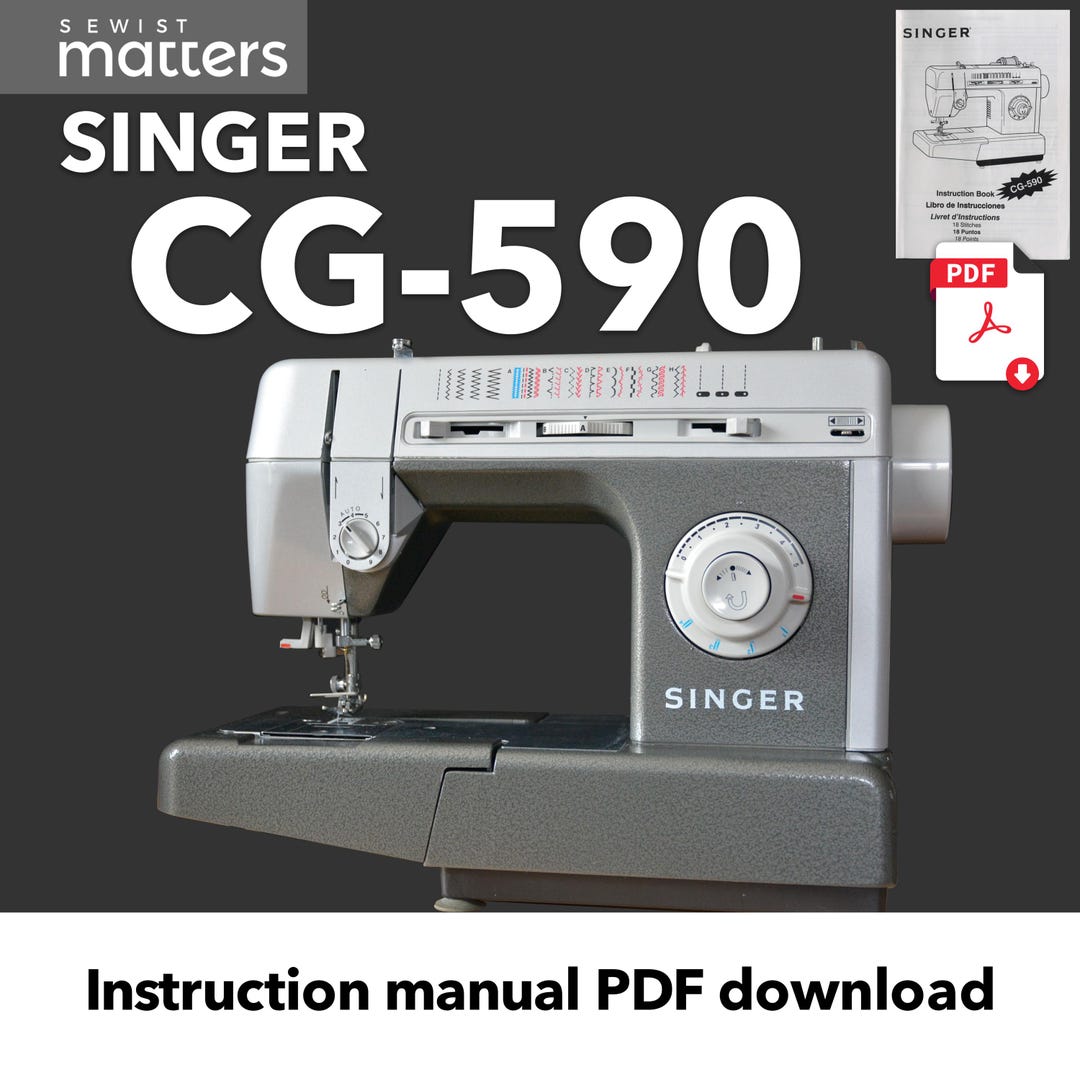 Singer CG-590 Sewing Machine Instruction Manual PDF Download | English ...