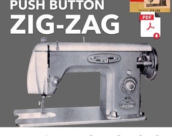 Dressmaker SWA-2000 White SWA-2000 De Luxe Push Button Zig Zag Sewing ...