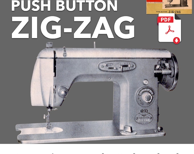 Dressmaker SWA-2000 White SWA-2000 De Luxe Push Button Zig Zag Sewing Machine Manual PDF ...