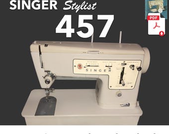 Singer Stylist 457 Instruction Manual Sewing Machine PDF Download in ...