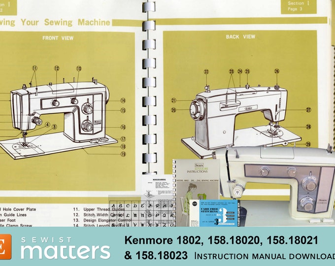 Brother Bicor VX1005 Sewing Machine Instruction Manual PDF Download ...