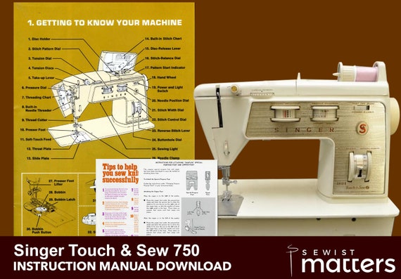 Sewing & Needlecraft Singer Touch & Sew 600E Sewing Machine Instruction ...