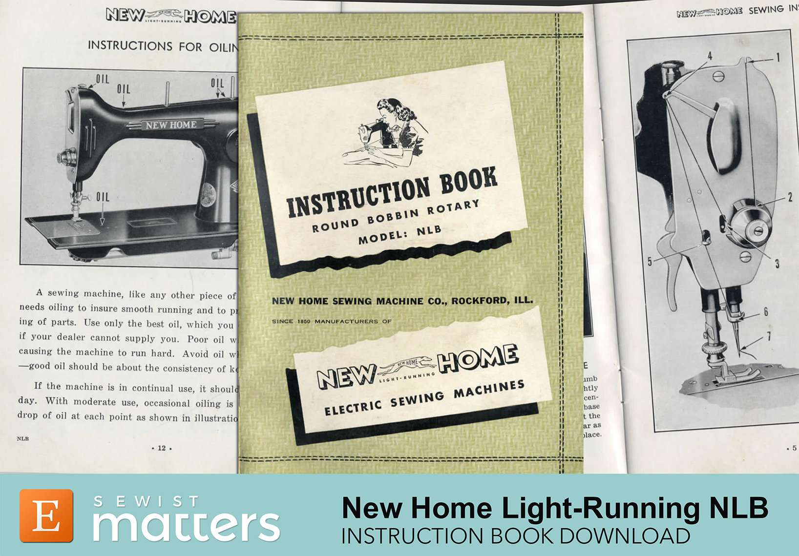 New Home NLB Sewing Machine Instruction Book PDF Download - Etsy