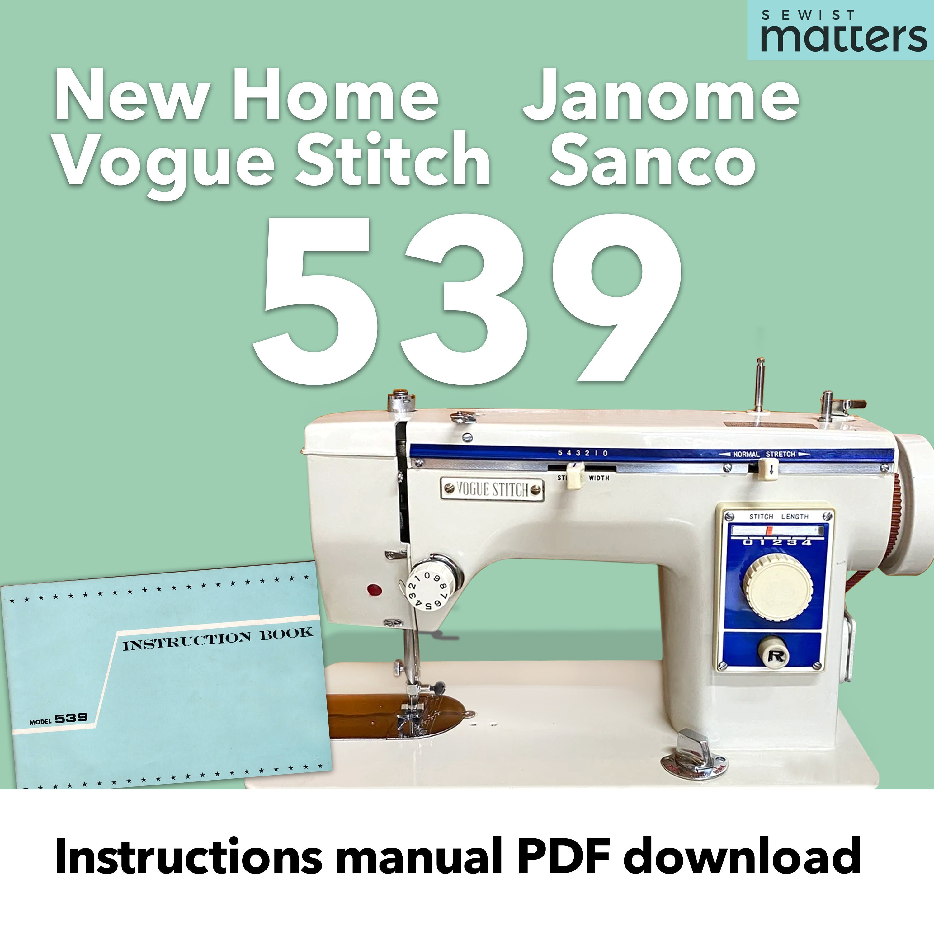 539 Vogue Stitch | Spiegel | New Home | Janome | Sanco | Viking 540 ...
