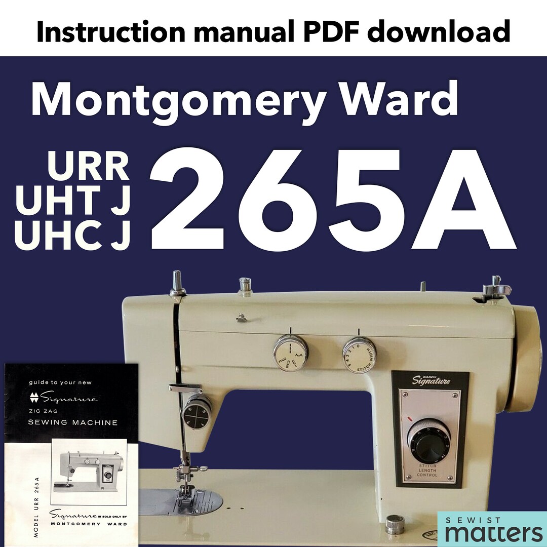 Signature URR 265A | UHT J265A | Uhc J265A Sewing Machine Service ...